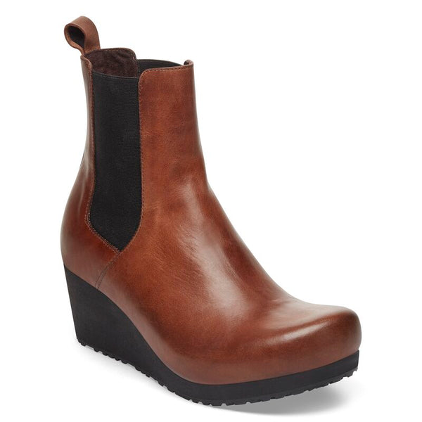 Birkenstock Papillio Ebba Pull On Cognac Black - Shoemates Footwear ...